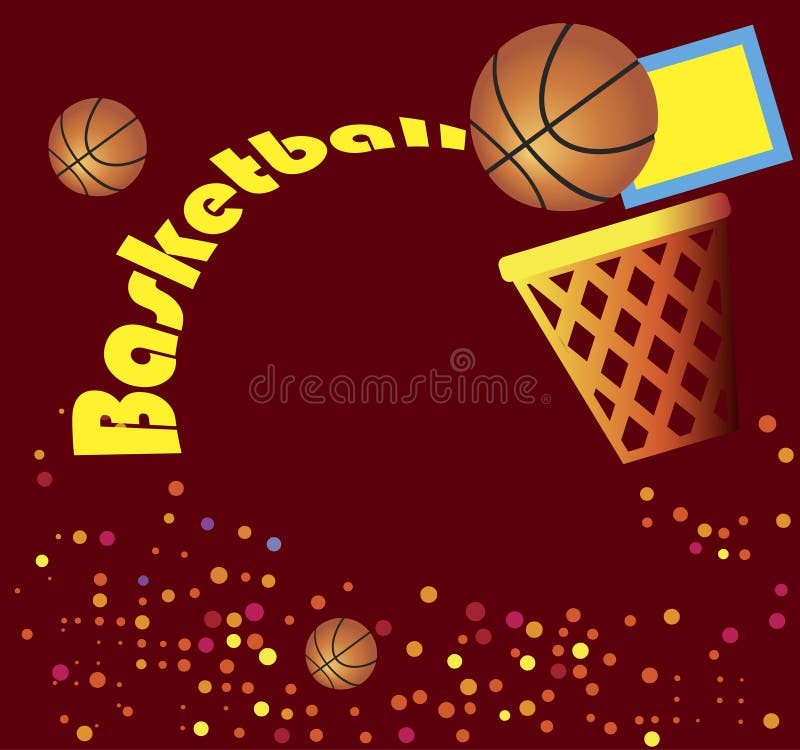 Basketball banner stock vector. Illustration of ball - 39134211