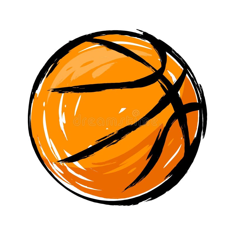 Abstract Basketball Illustration Cartoon Vector Stock Vector ...