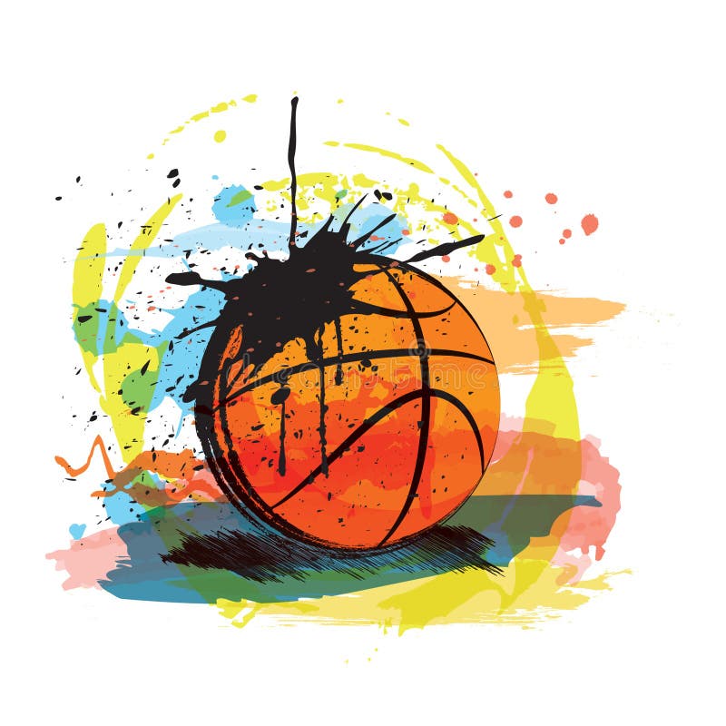 Abstract Basketball Illustration. Stock Illustration - Illustration of ...