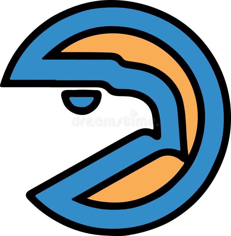 Abstract Basketball Logo Design on White Stock Illustration ...