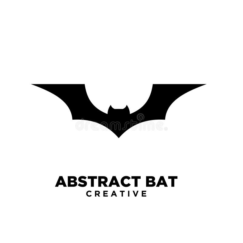 Abstract Bat Black Logo Icon Designs Vector Illustration Template Stock ...