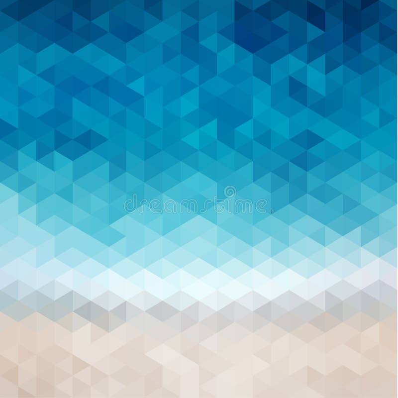 Abstract Beach Triangular Pattern Stock Illustration - Illustration of ...