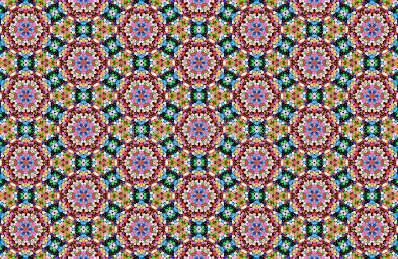 Abstract Bead Patterns Background Stock Image - Image of flower, line ...
