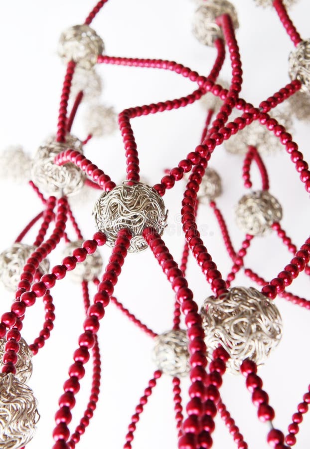 Abstract beads chain stock image. Image of beads, balls - 11061829
