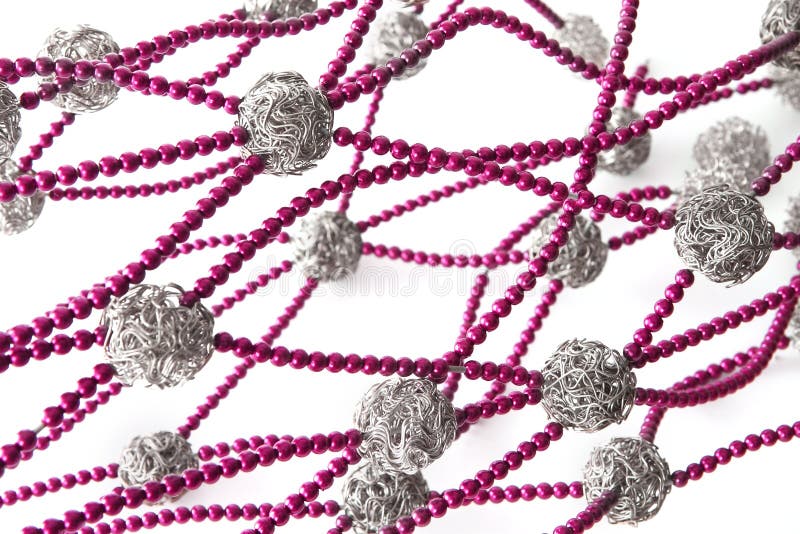 Abstract beads chain stock image. Image of beads, molecule - 11132825