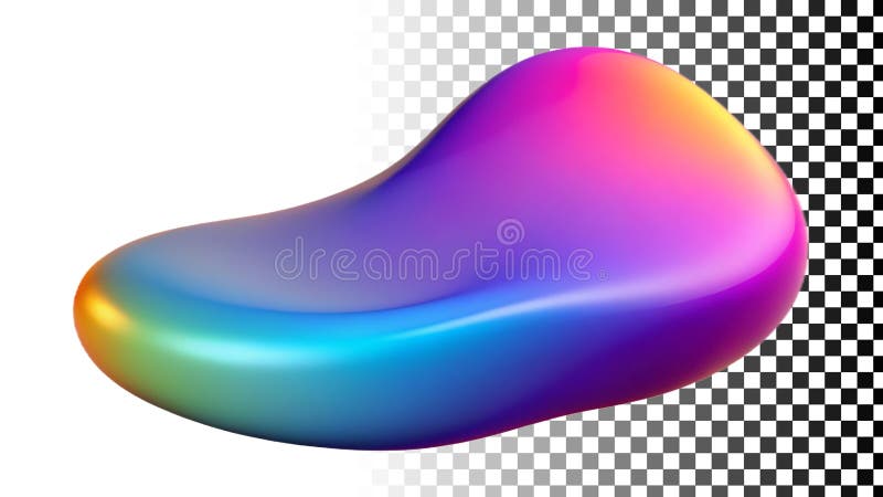 Abstract Bean Shape, Organic Form and Modern Design Element Png ...