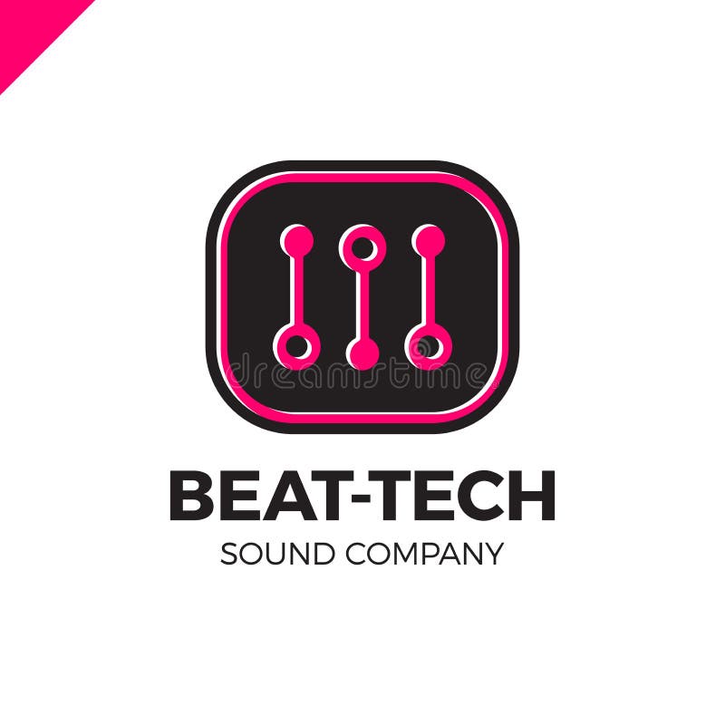 Abstract Beat Tech Equalizer Music Logo Box Design in Vector. Stock ...