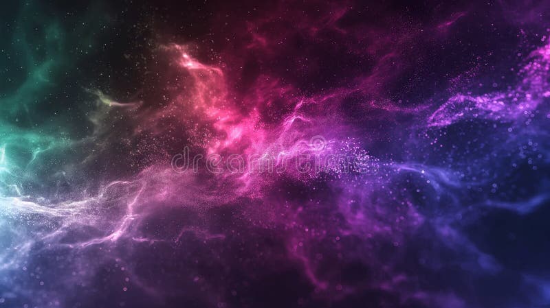 Abstract Beautiful Background Consisting of Iridescent and Moving Dust ...