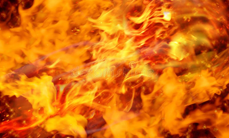 Abstract Beautiful Bright Fire Flames As Background Stock Image - Image ...