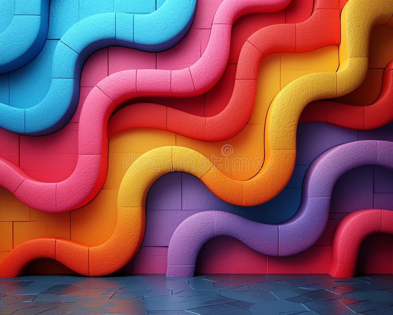 Abstract Beautiful Color Textured Background 3D Render Stock ...