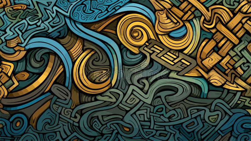 Abstract Beautiful Colored Celtic Vector Patterns. Seamless Celtic Knot ...