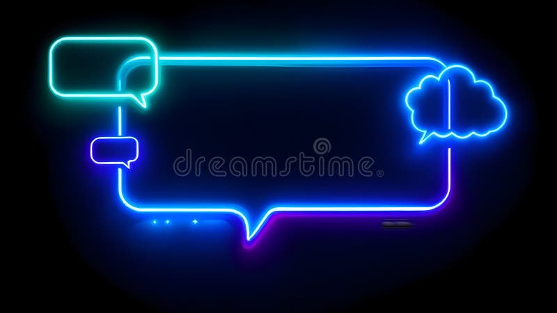 Abstract Beautiful Colored 3D Glass Message Bubble Concept Stock ...