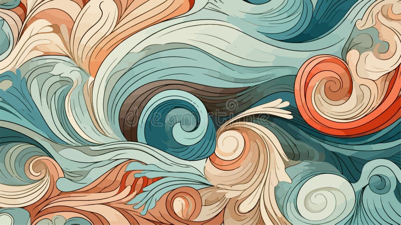 Abstract Beautiful Colored Vector Patterns. Seamless Pattern Background ...