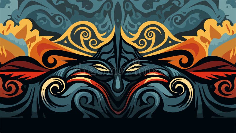 Abstract Beautiful Colored Vector Viking Patterns. Ancient Warrior ...