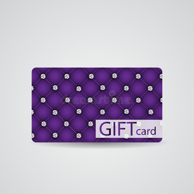 Abstract Beautiful Diamond Gift Card Design Stock Vector - Illustration ...