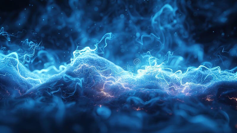 Abstract, Beautiful Electric Blue Background. Generative AI. Stock ...