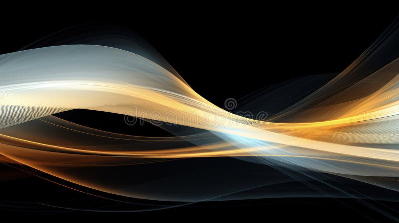 Abstract Beautiful Elegant Waves of Flame Dynamic Background Stock ...