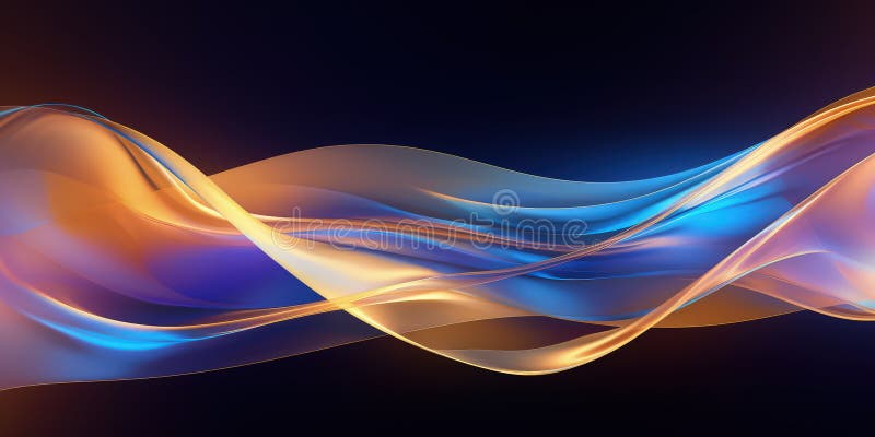 Abstract Beautiful Elegant Waves of Flame Dynamic Background Stock ...