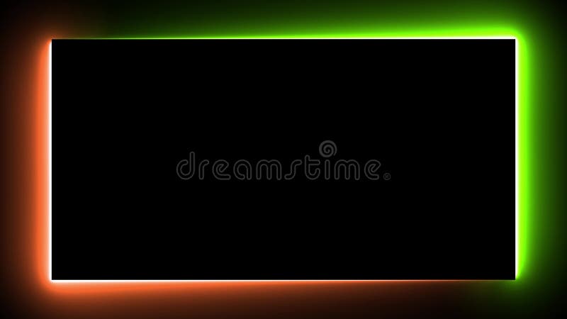 Beautiful Glowing Rectangle Neon Frame Stock Footage & Videos - 51 ...