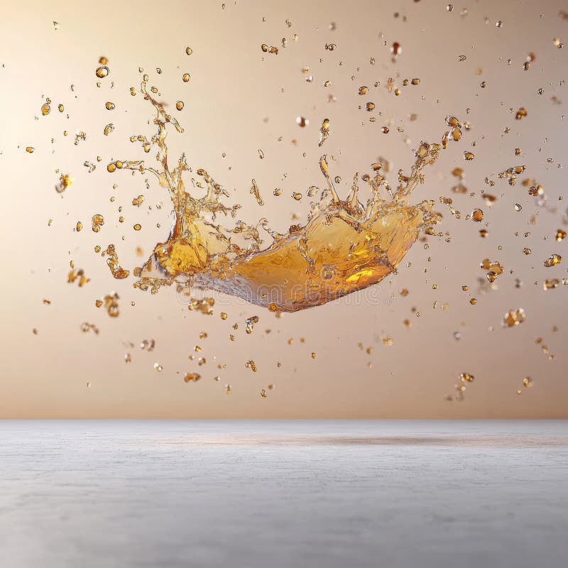The Abstract Beautiful Golden Texture Wave, Featuring an Elegant Liquid ...