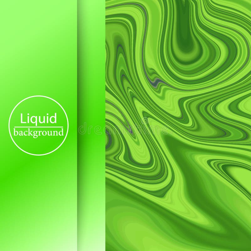 Abstract Beautiful Green Fluid Flow Vector Background Design Stock ...
