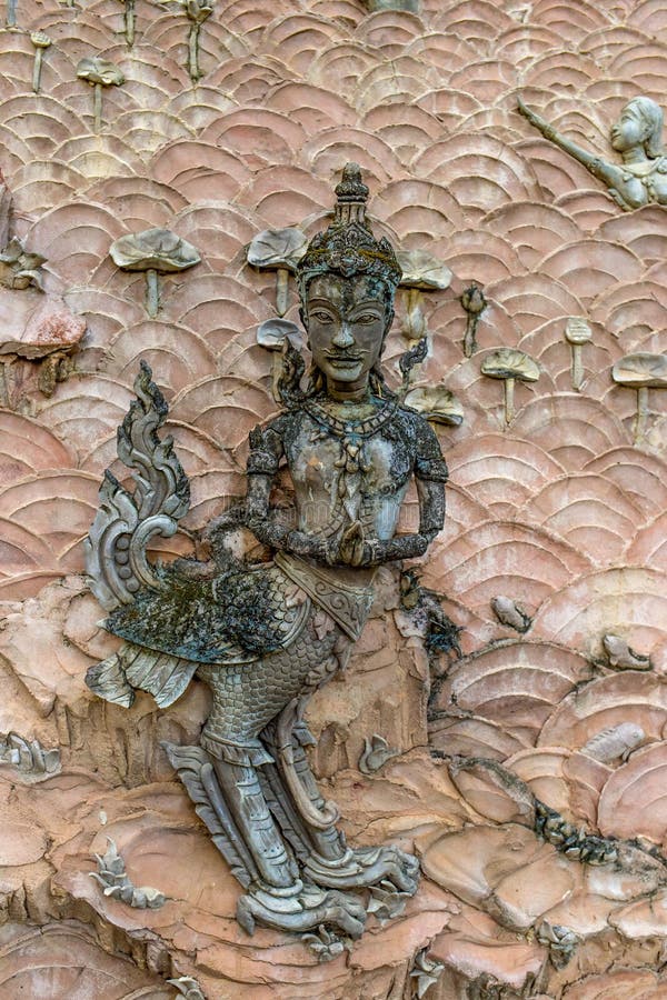 Abstract beautiful Kinnari stock photo. Image of history - 66255374