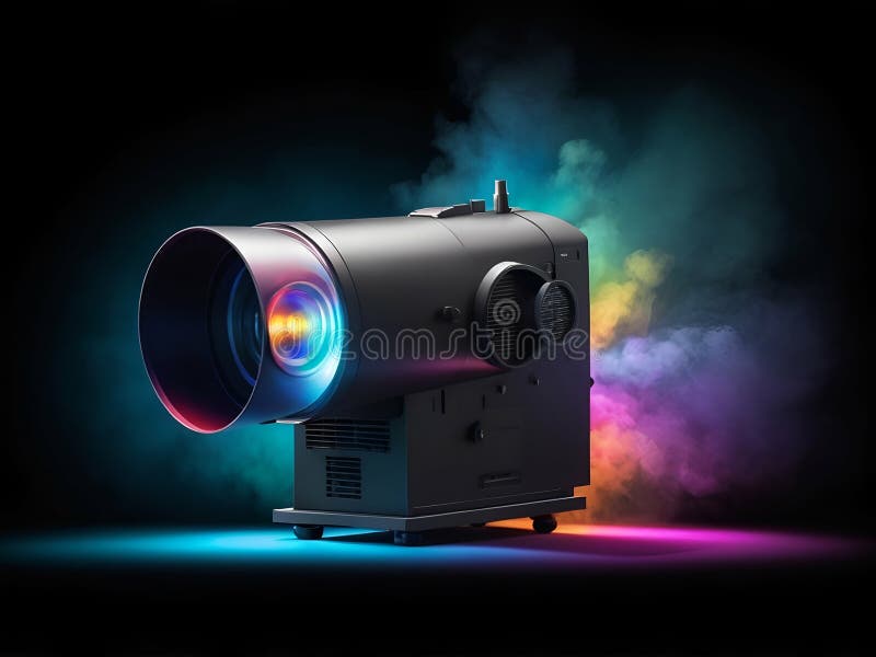 Abstract Beautiful Multicolor Spotlight Wide Lens Projector with Light ...