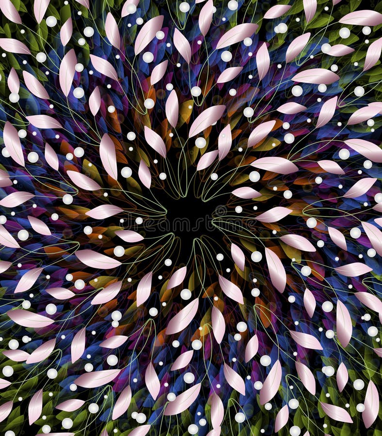 Abstract Beautiful Multicolored Algae . Stock Illustration ...