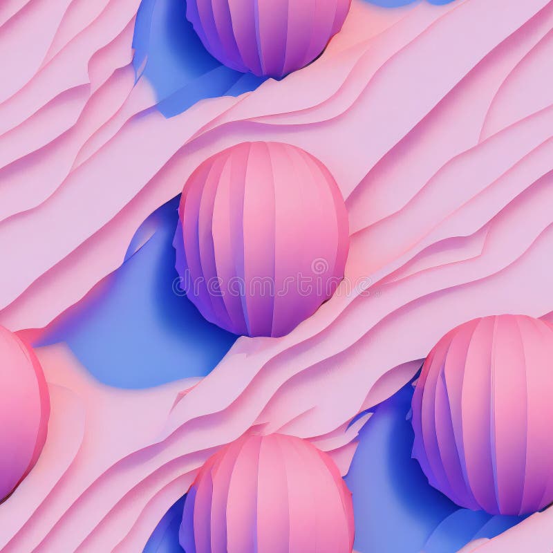 Abstract Beautiful Pink and Blue Background with Balls Stock ...