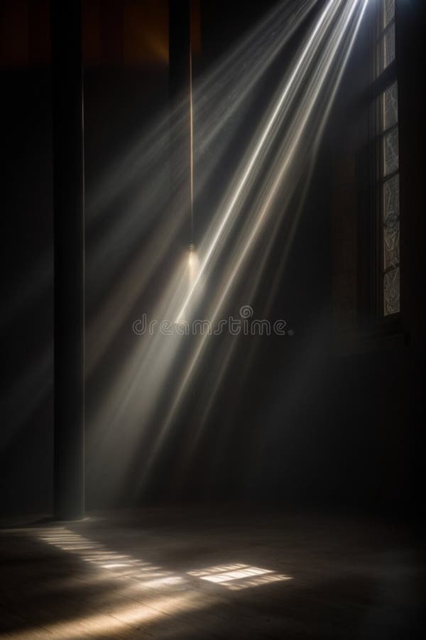 Abstract Beautiful Rays of Light on Black Background. Stock ...