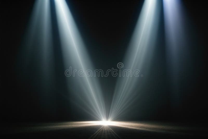 Abstract Beautiful Rays of Light on Black Background. Stock ...