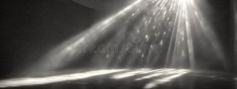 Abstract Beautiful Rays of Light on Black Background. Stock ...