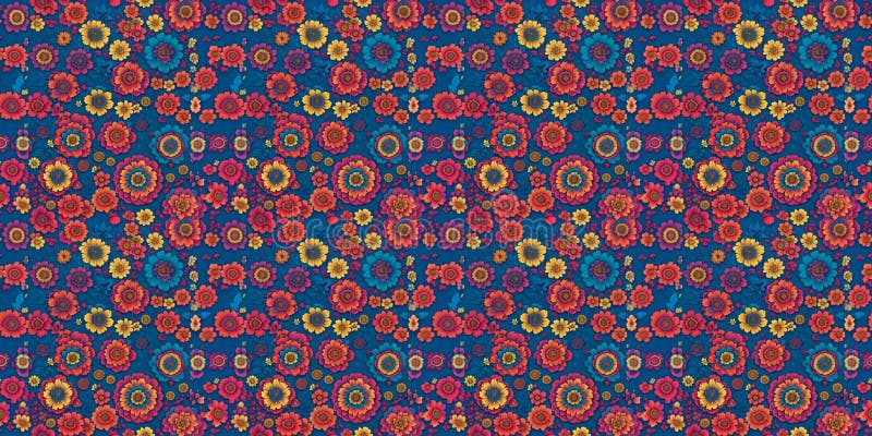 Psychedelic Floral Pattern Trippy Mindbending Pattern Featuring Surreal ...
