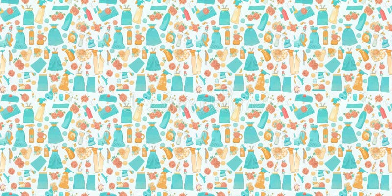 Seamless Pattern Cleaning Endless Clean Background Texture Wallpaper ...
