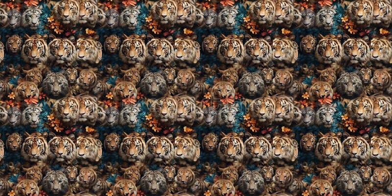 Create Stunning Seamless Pattern Featuring Variety Repeating Animal ...