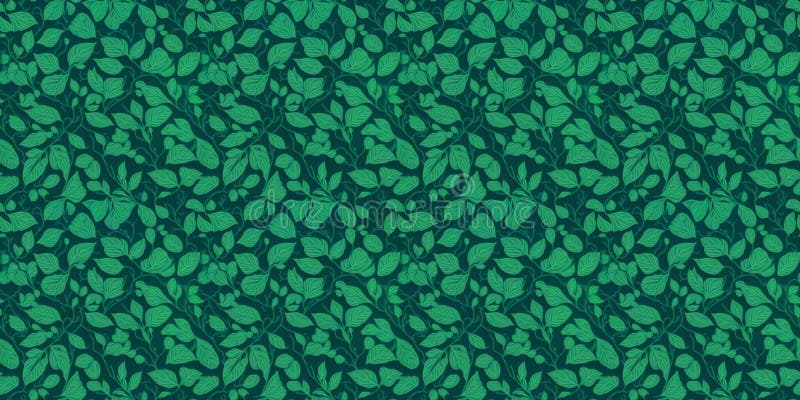 Seamless Pattern Overlapping Moss Symmetrical Leaves Veins Repeating Patterns Design Fabric Art ...