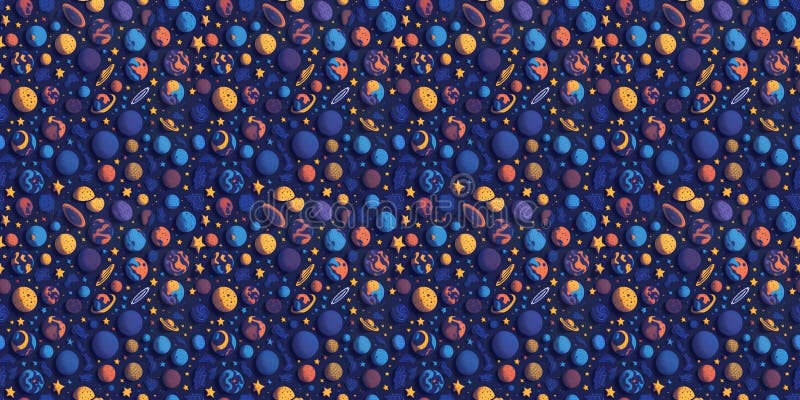 Seamless Patterns Planets Stars Cosmic Design Repeating Patterns Design ...