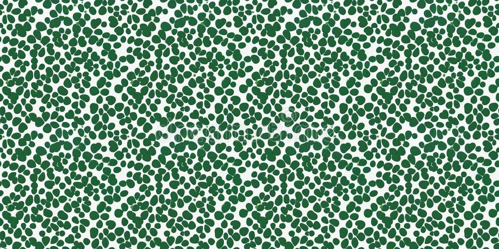 Seamless Pattern Four Leaf Green Mini Clover White Background Stock Photo - Image of outdoors ...