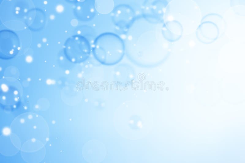 Abstract Beautiful Transparent Blue Soap Bubbles Background. White ...