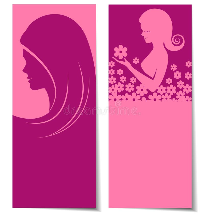 Abstract Beautiful Gift Card Design Set, Vector Stock Vector ...