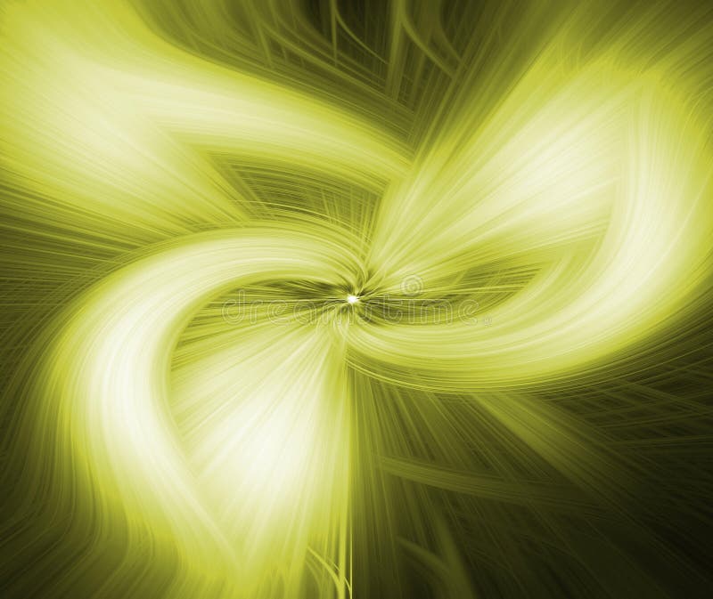 Yellow Fractal Explode with Light Stock Illustration - Illustration of ...