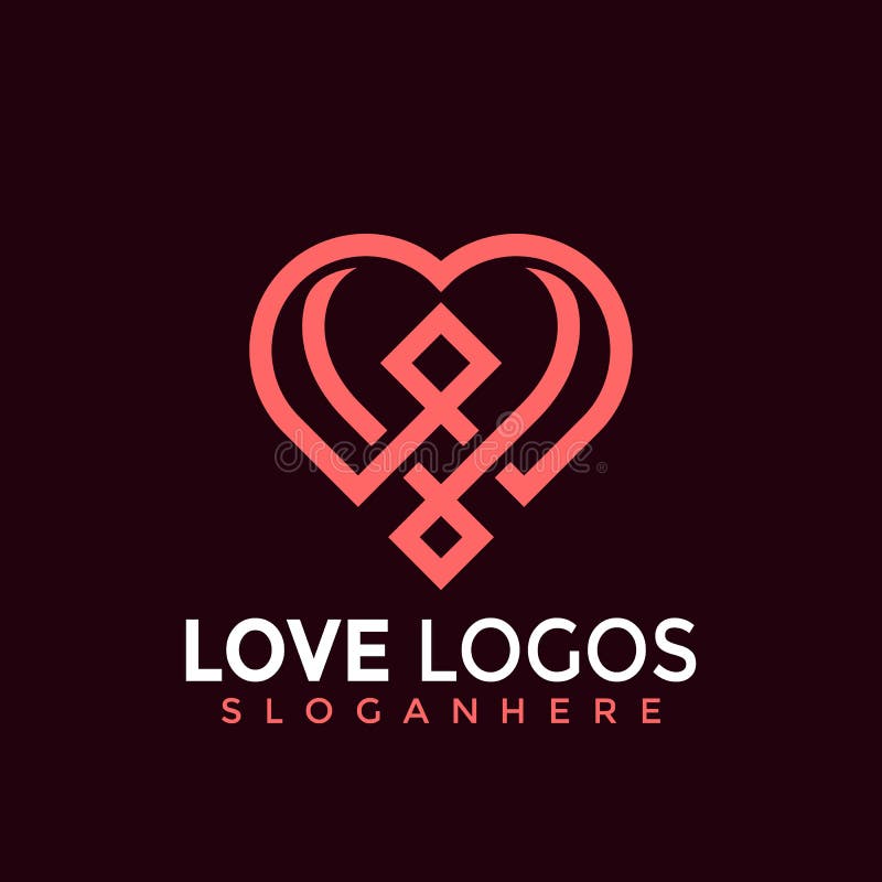 Beauty Love Logo Design, Abstract Logos Designs Concept for Template ...