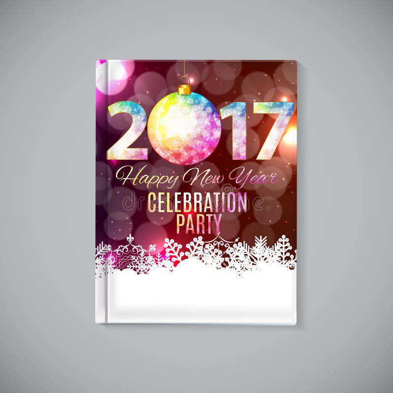 Abstract Beauty 2017 New Year Celebration Poster Background. Vector ...