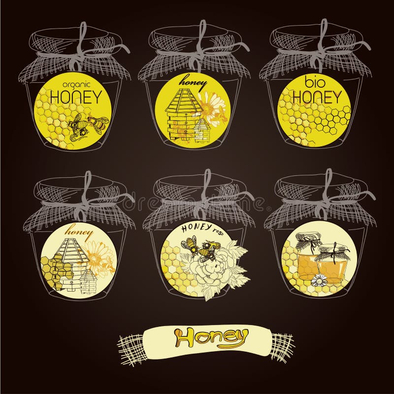 Abstract bee design stock vector. Illustration of pollen - 63177035