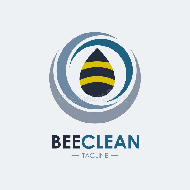 Bee Clean Logo stock vector. Illustration of element - 180006686
