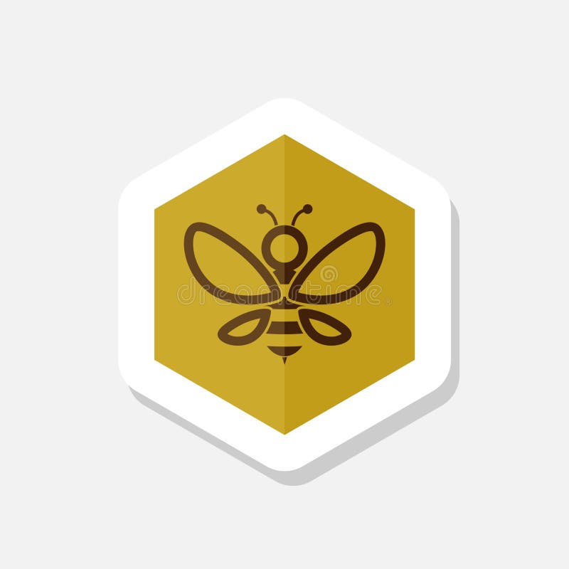 Abstract Bee Logo Design Simple Template Stock Vector - Illustration of ...