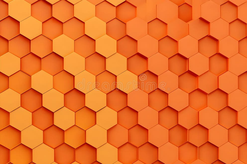 Abstract Beehive Wallpaper. Abstract Beehive Patterns in Orange ...