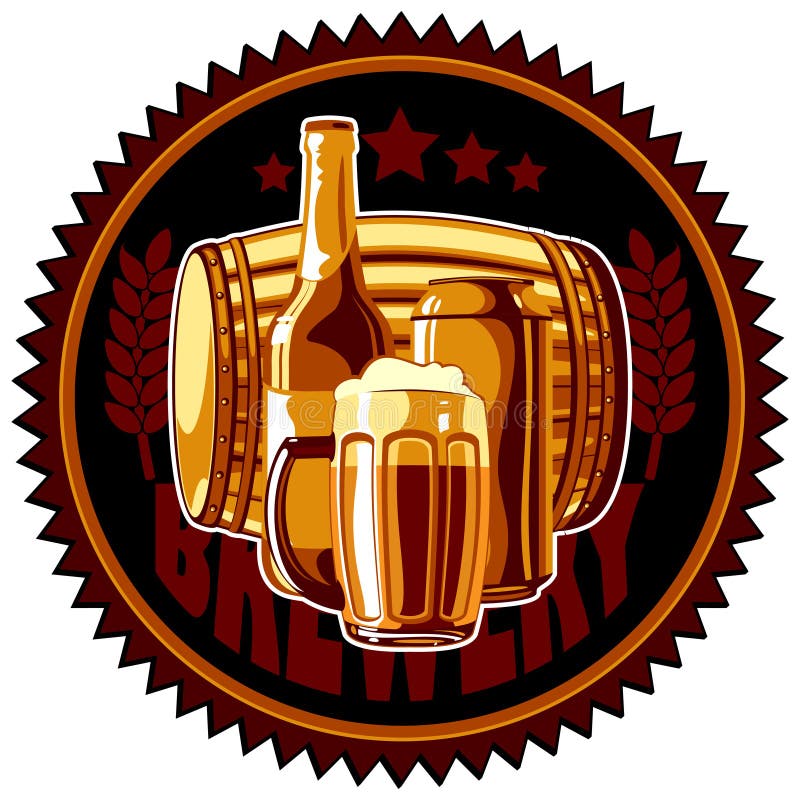 Abstract Beer Background. Highly Realistic Illustration with the Stock ...