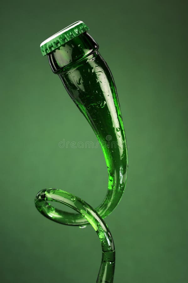 Abstract beer bottle stock image. Image of thirst, close - 11565837