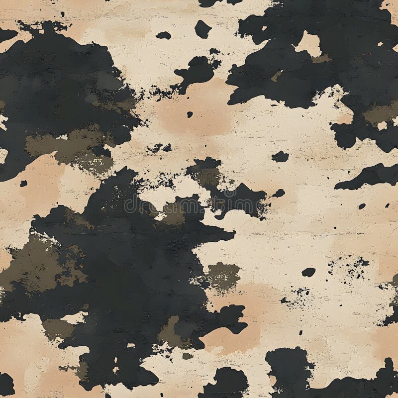Abstract Beige and Black Camo Texture. AI Generated Stock Illustration ...